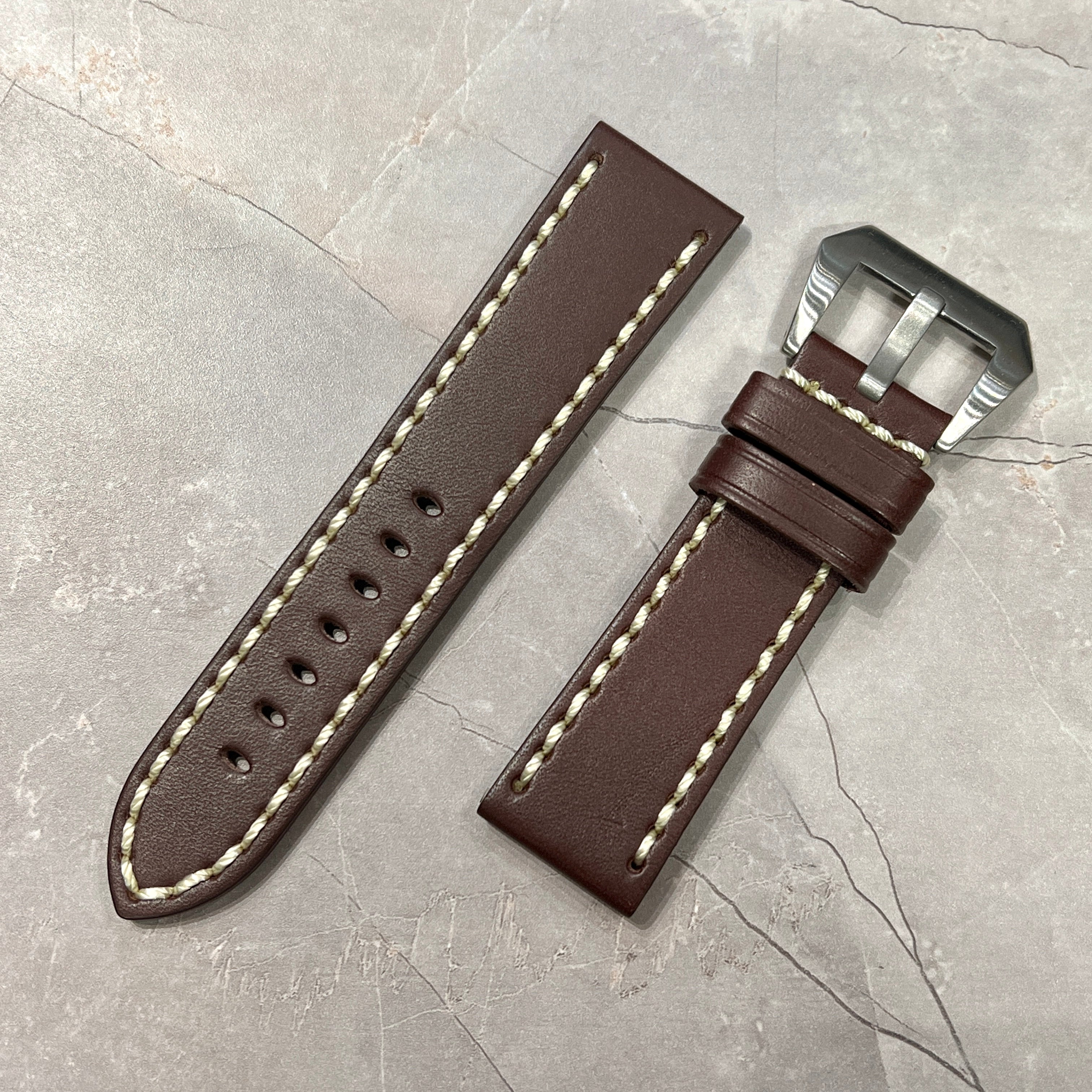 Calf leather strap Choco Brown – Mainly Files Limited