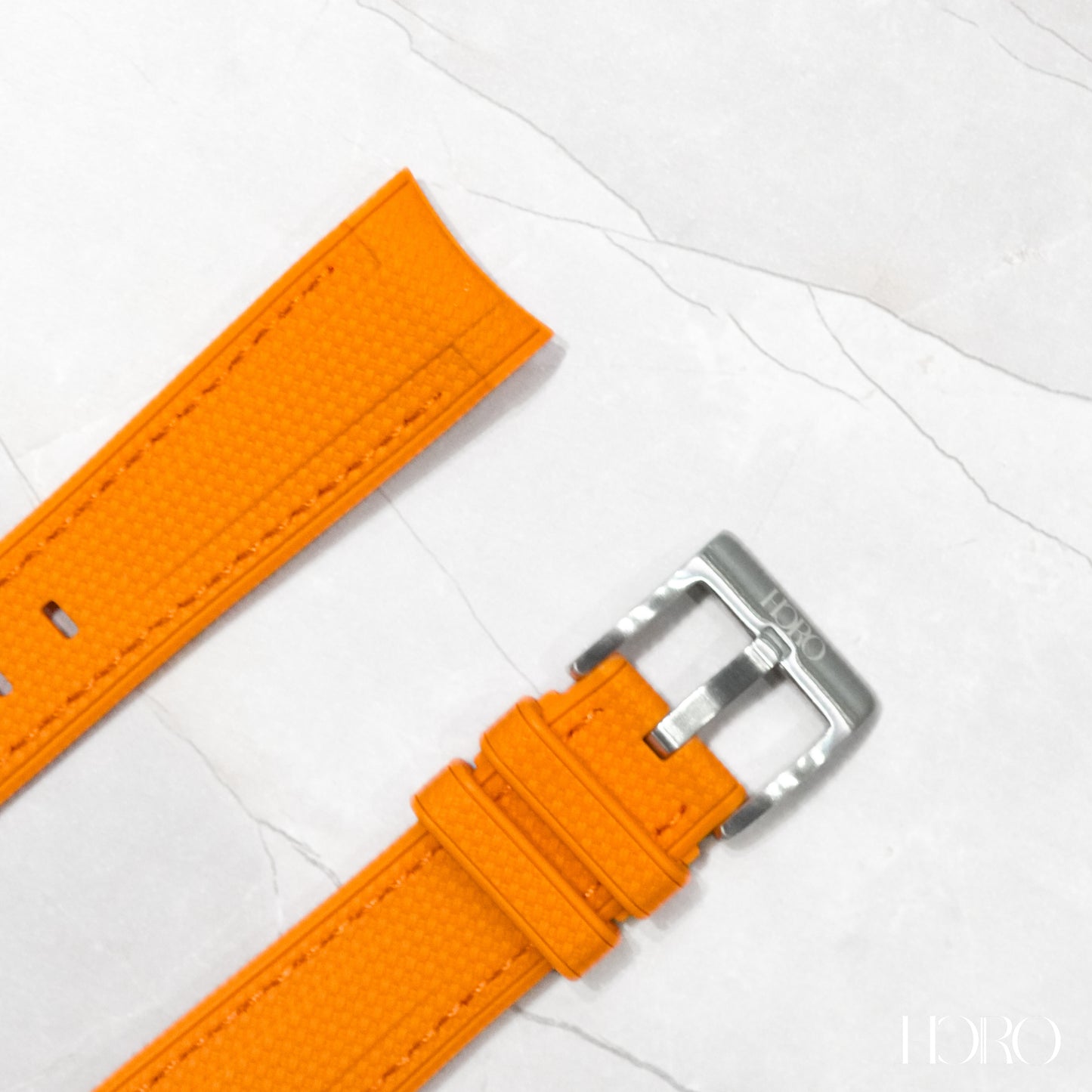 61M - Rubber strap Orange with stitching – Mainly Files Limited