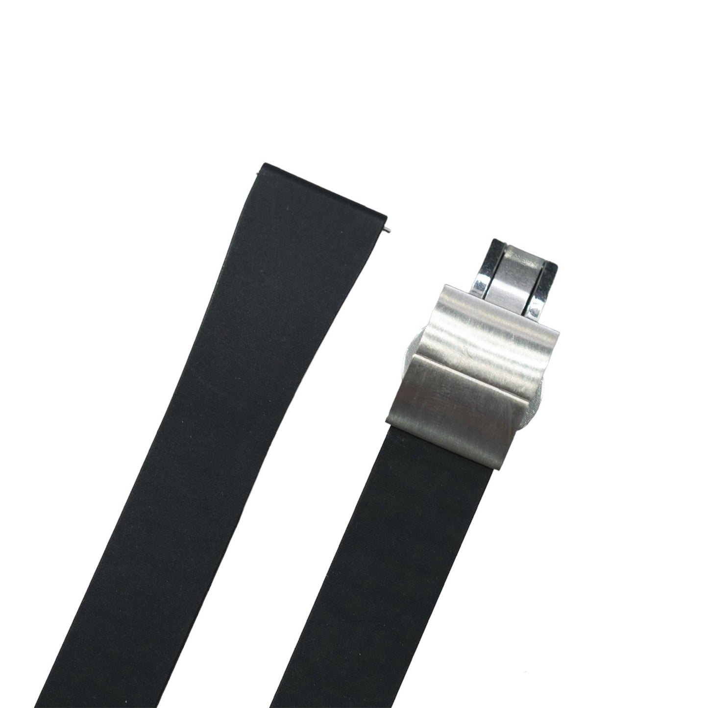 610 - Black Adjustable FKM Rubber strap with clasps – Mainly Files Limited