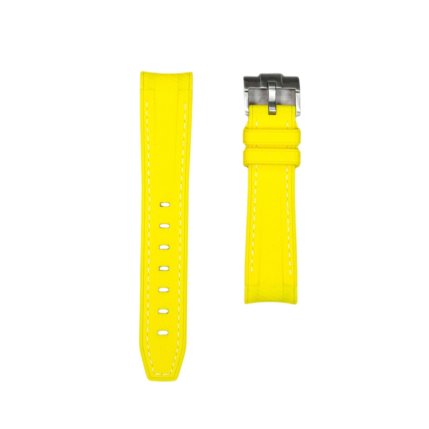 61M - Rubber strap Yellow with white stitching – Mainly Files Limited